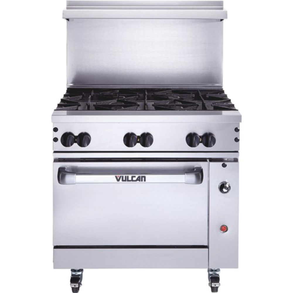 Vulcan 36-S-6B Endurance Six-Burner Natural Gas Range - 34"L x 36"W x 58"H