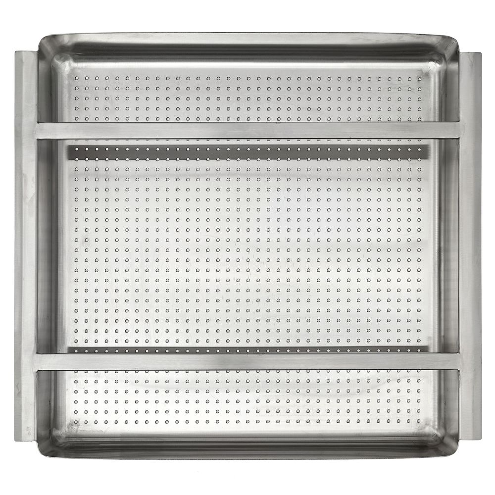 Kratos Stainless Steel Pre-Rinse Basket - 19 1/2"W x 19 1/2"D x 4"H