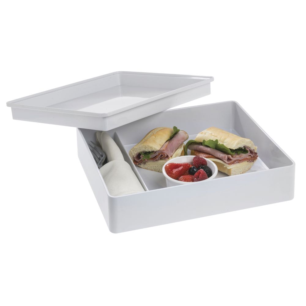 Elite White Melamine Cabana Box -12 1/4" x 10 1/2" x 2 1/2"