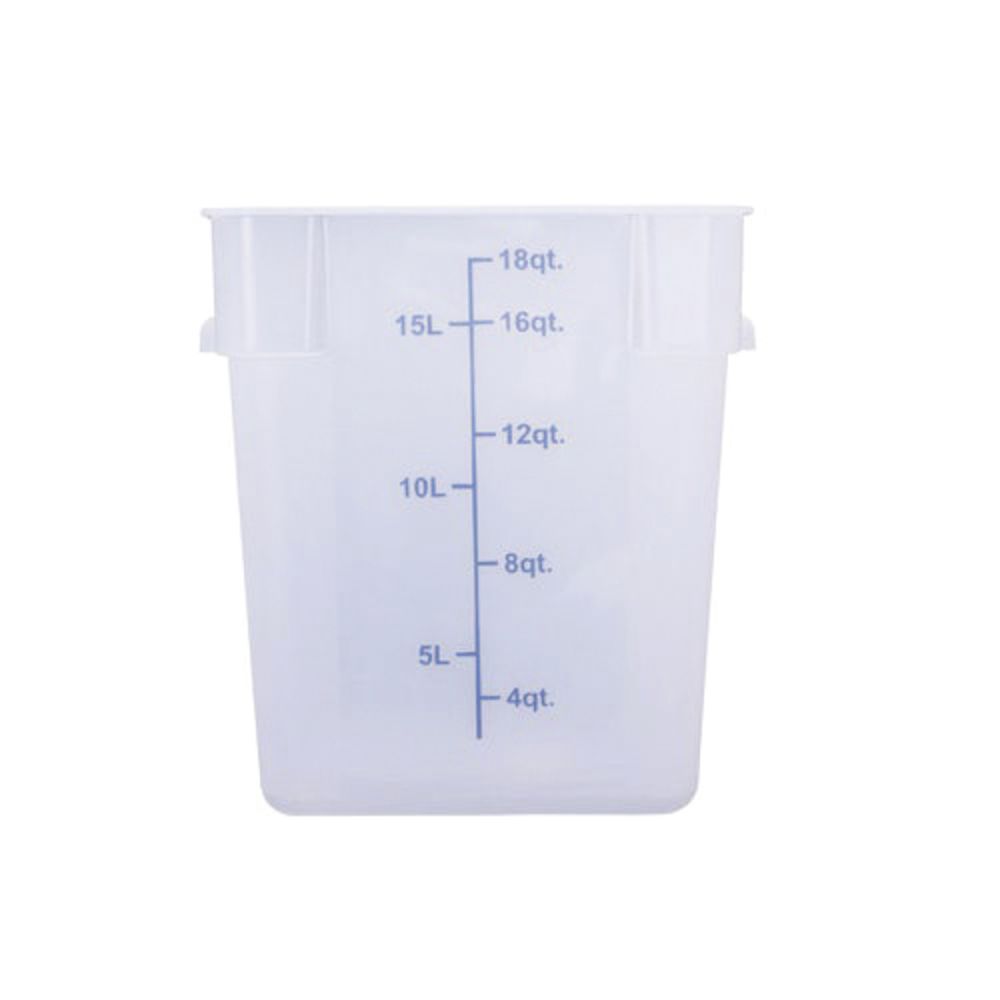 CenPro 29A-059 18 Qt Square Translucent Food Storage Container
