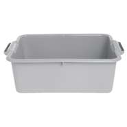 Vollrath Traex® Grey Plastic 1 Compartment Bus Box 1 - 20"L x 15"W x 7"H