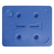 Cambro Cam GoBox® Blue Plastic Half Size Camchiller® - 12 4/5"L x 10 2/ ...