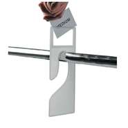 Clothing Rack Size Dividers with Insert Window