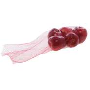 8 lb Non-Wicketed Red Soft Net Bags - 24"L x 12"W