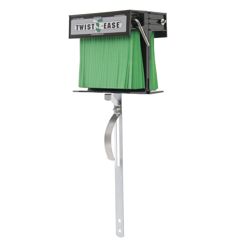 White Paper Twist-Ease Flag Ties - 6"L