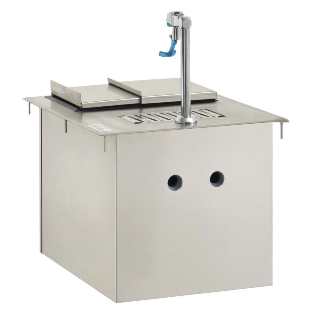Kratos 32L-029 Stainless Steel Water Station With Ice Bin and Glass ...