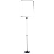 Vertical Matte Black Metal Sign Frame Flat Base Adjustable Stem - 8 1/2 ...