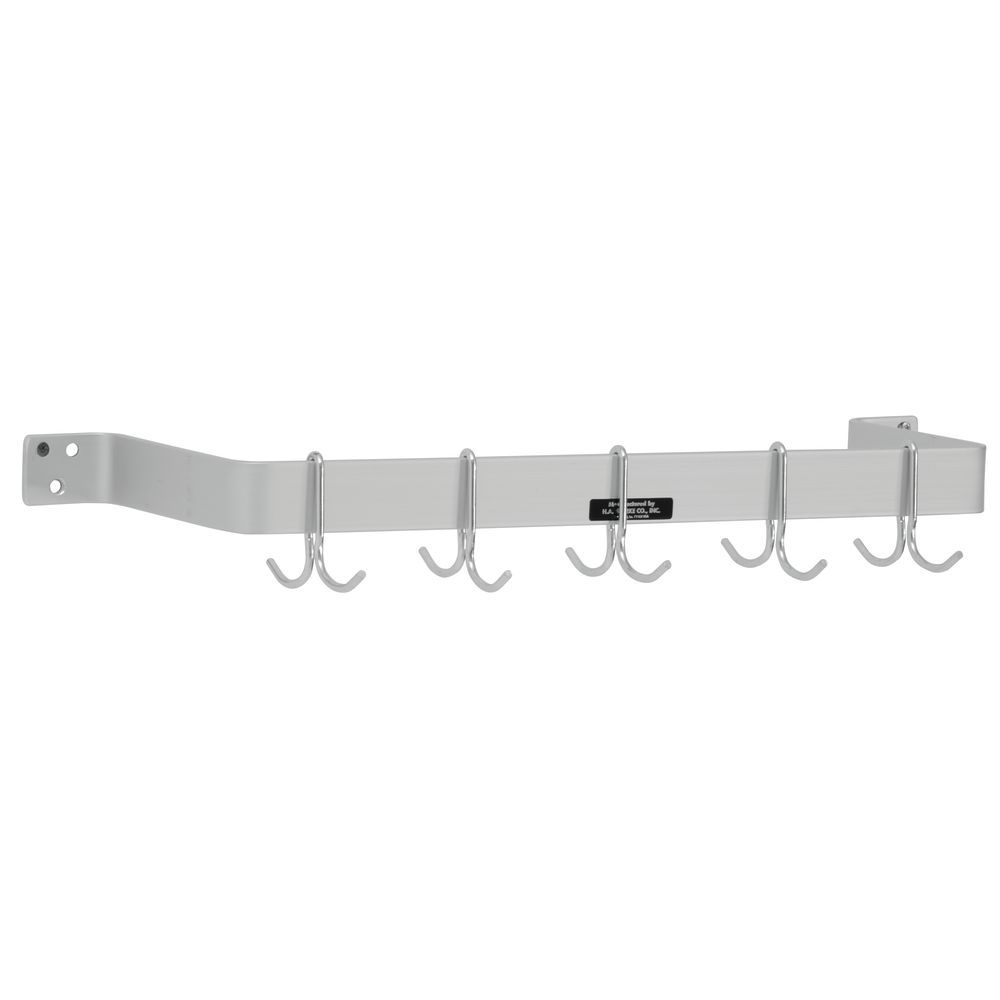 Aluminum 8-Hanger Snap-Rack Kitchen Utensil Rack - 24"L