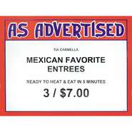 Ready Flow White Laser Sign Paper With Red Border "As Advertised" - 5 1 ...