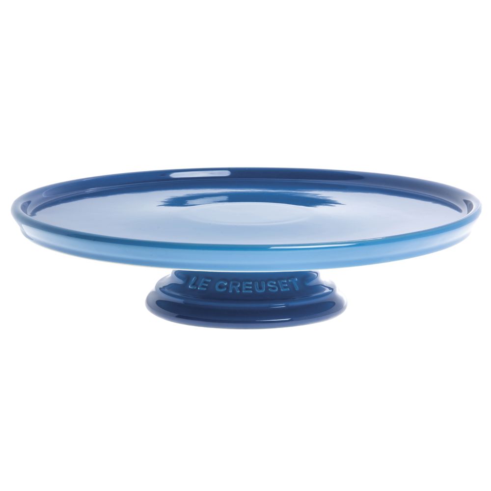 Le Creuset White Stoneware Cake Stand - 11 3/4"Dia x 3"H