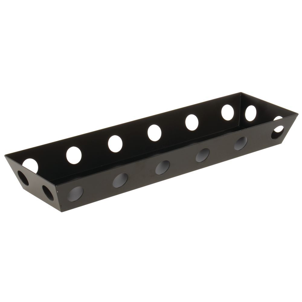 FOH Brass Rectangular Footed Tray - 12 1/4"L x 4 3/4"W x 1"H