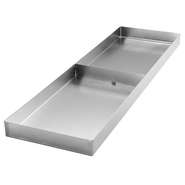 Expressly Hubert® Divided Stainless Steel Display Tray - 26 3/4"L x 8"W ...