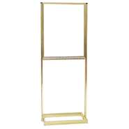 Brass Metal Double-Sided Sign Holder Poster Display - 25"L x 15"W x 63"H