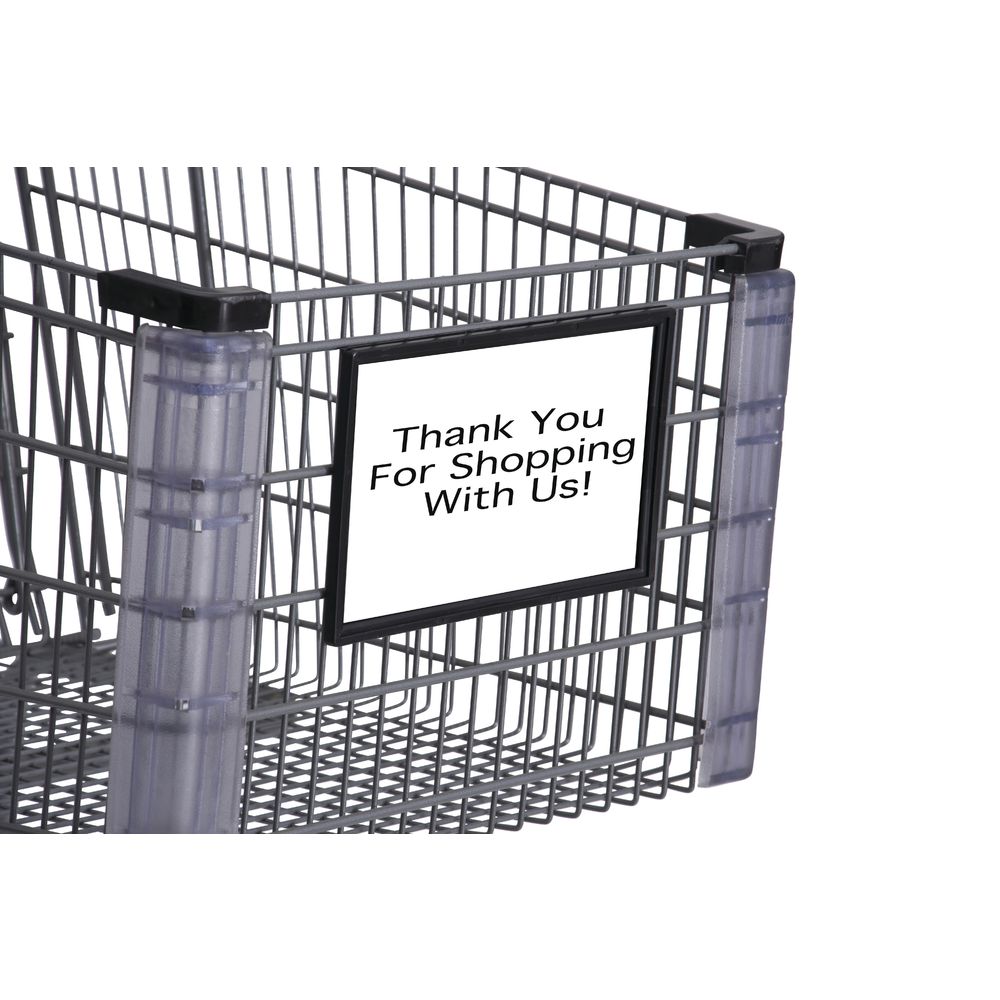 Black Shopping Cart Sign Frame 7" x 11"