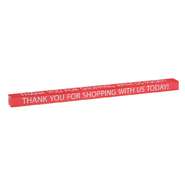 Expressly Hubert® Red Plastic Checkout Lane Divider - 16"L x 1"D