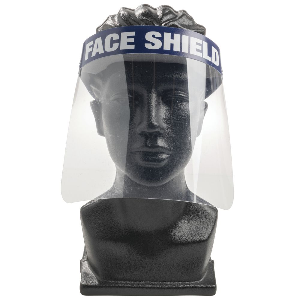 Disposable Clear Plastic Face Shield - 11"W x 8"H