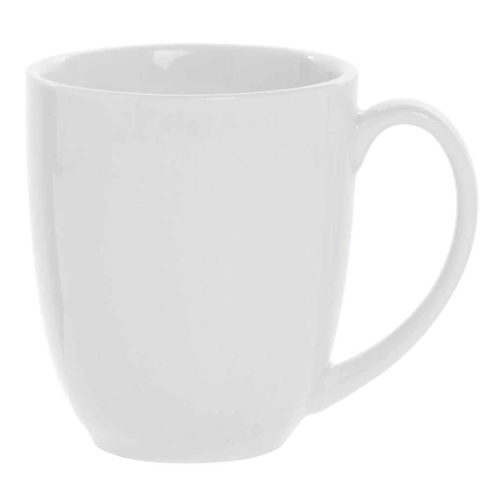 Cardinal Capitale Bright White Porcelain Coffee Mug 14 1/2 Oz