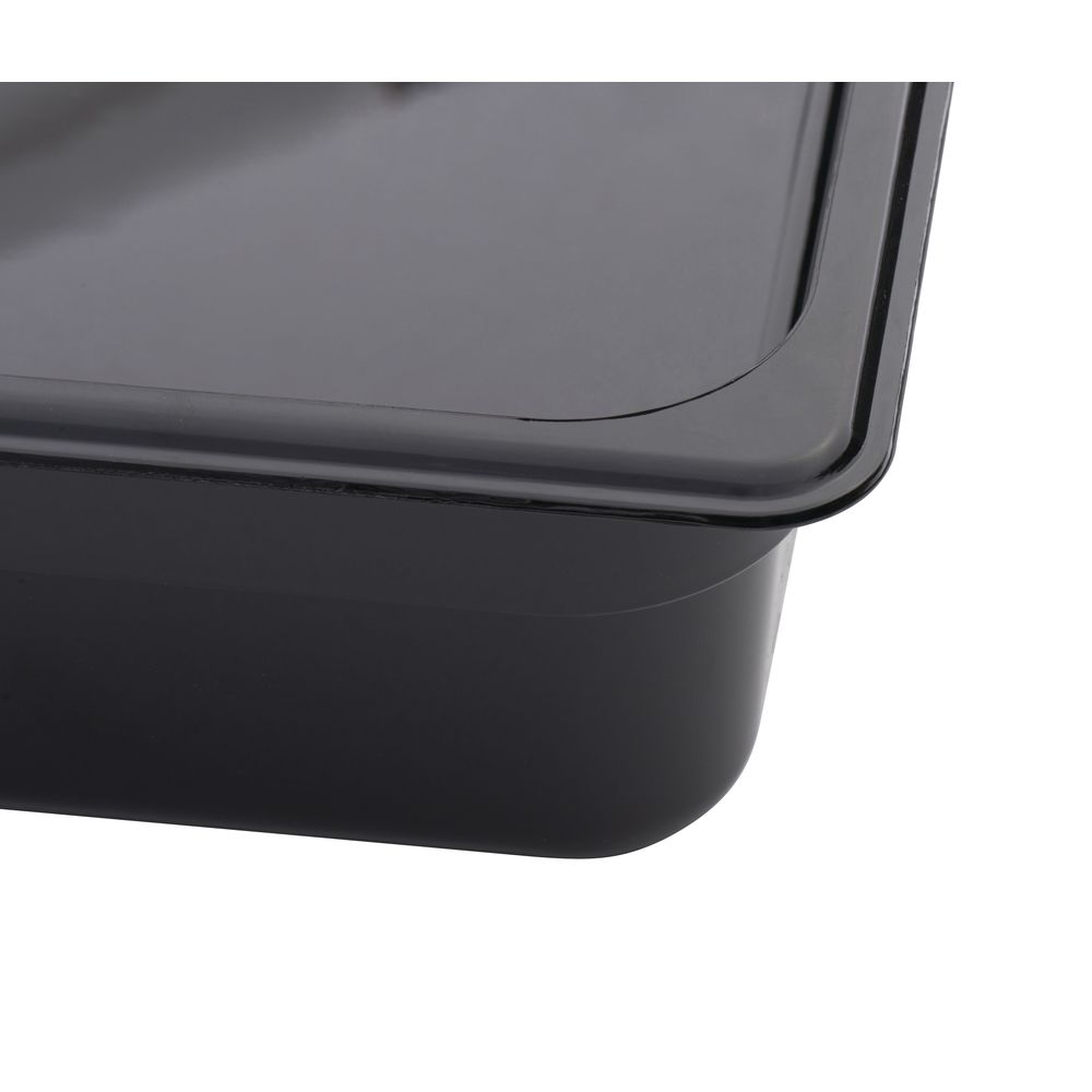 HUBERT® Full-Size Polycarbonate Cold Food Pan, Black - 20 7/8"L x 12 7/ ...