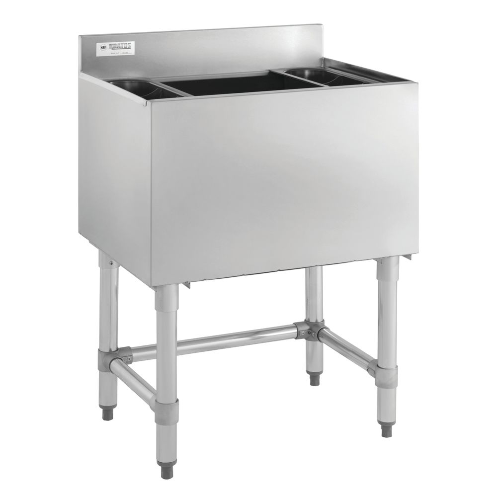 Kratos 32L-005 Underbar Ice Bin With Bottle Holders, 77 Lb Capacity ...