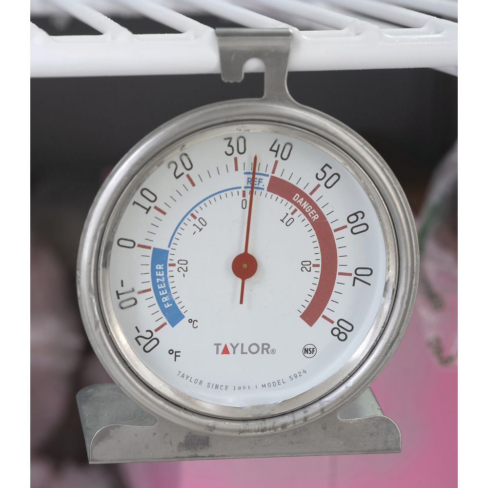 Taylor Stainless Steel Refrigerator Freezer Dial Thermometer 3 Dia Taylor Stainless Steel Refrigerator Freezer Dial Thermometer 3 Dia