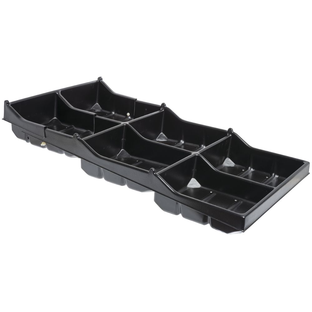 Expressly Hubert® Rectangular Black Polystyrene Produce Tray - 16"L x ...