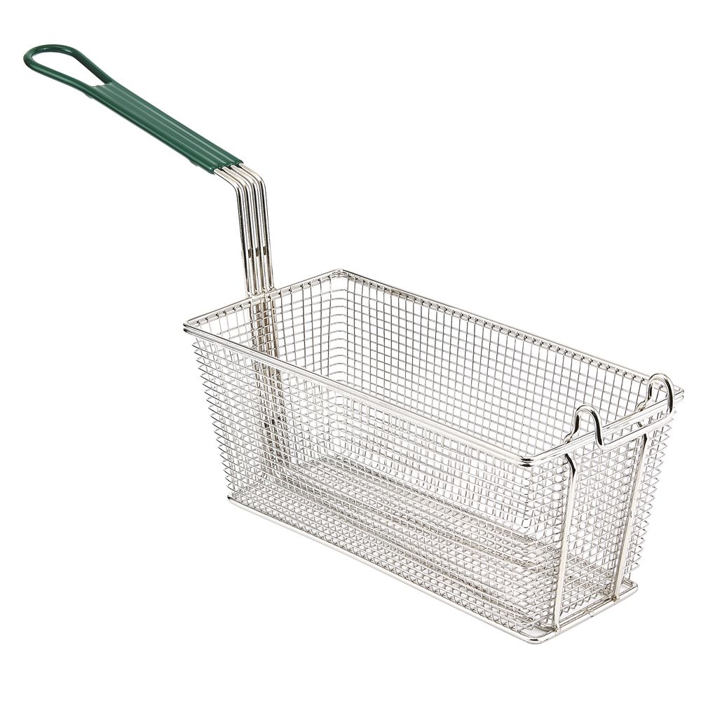 Red Handled Stainless Steel Taco Shell Fry Basket - 12"L x 6 1/2"W x 3 ...