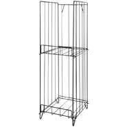 2 Level Black Wire Newspaper Stand