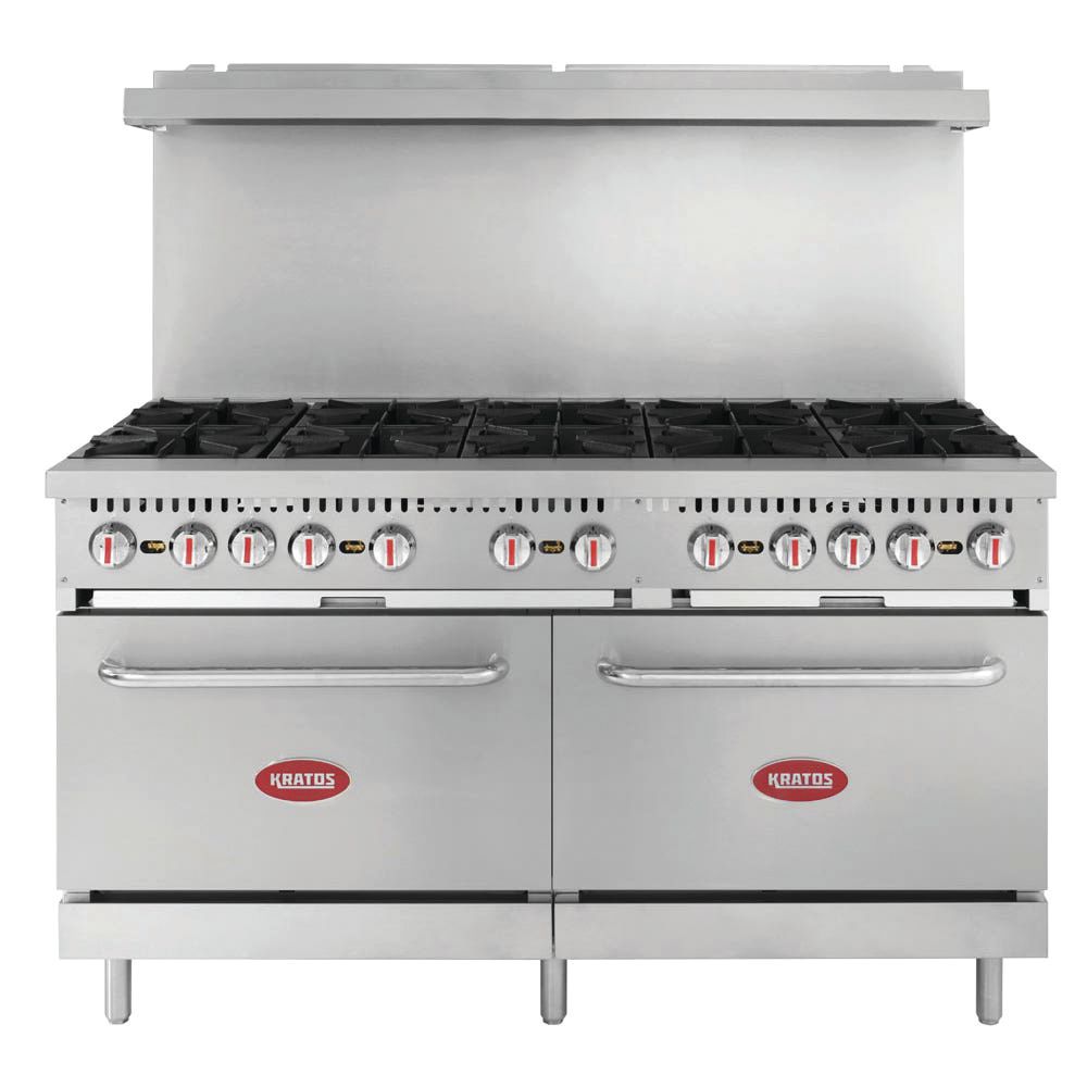 Kratos 29Y-045-NAT Gas Range, 360,000 BTU Output - 60"W x 32 3/5"D x 60 ...