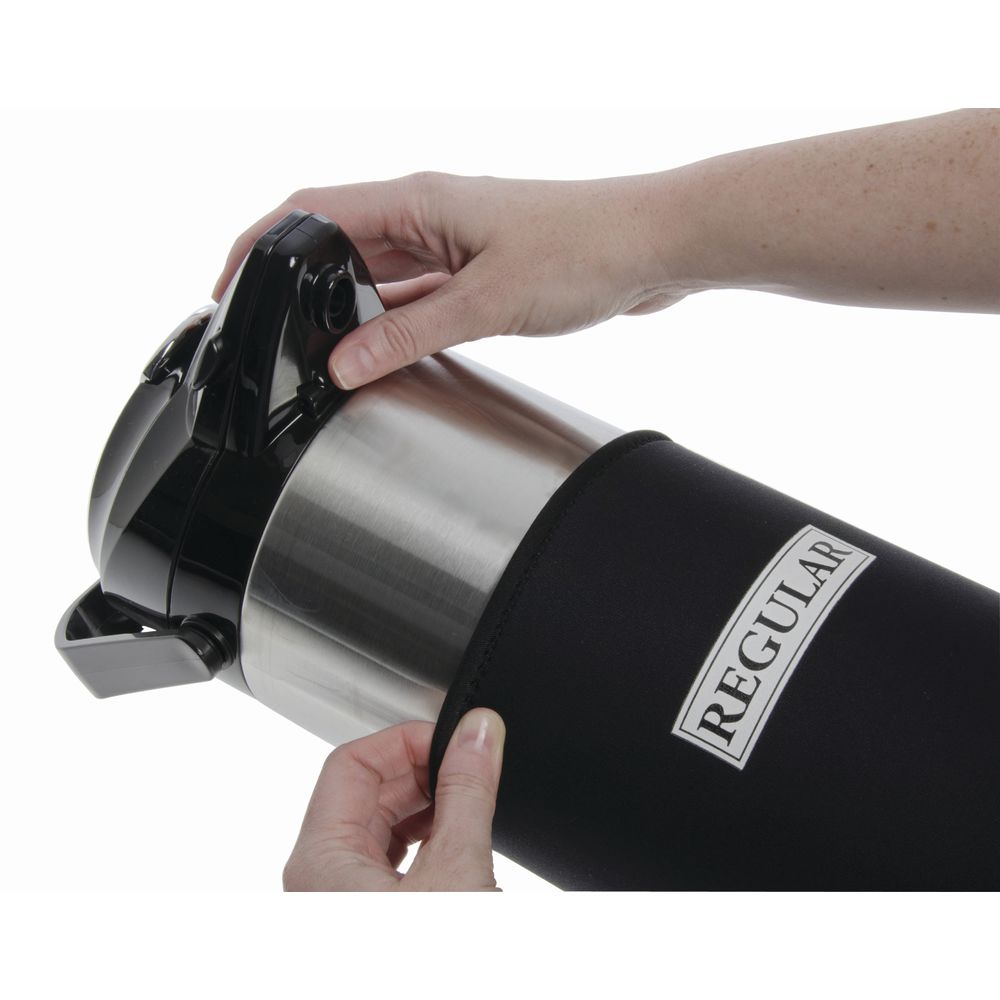 JavaSuits® Blank Black Neoprene Airpot Cover - 11"H