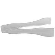 Sabert Clear Plastic Disposable Tongs - 6"L
