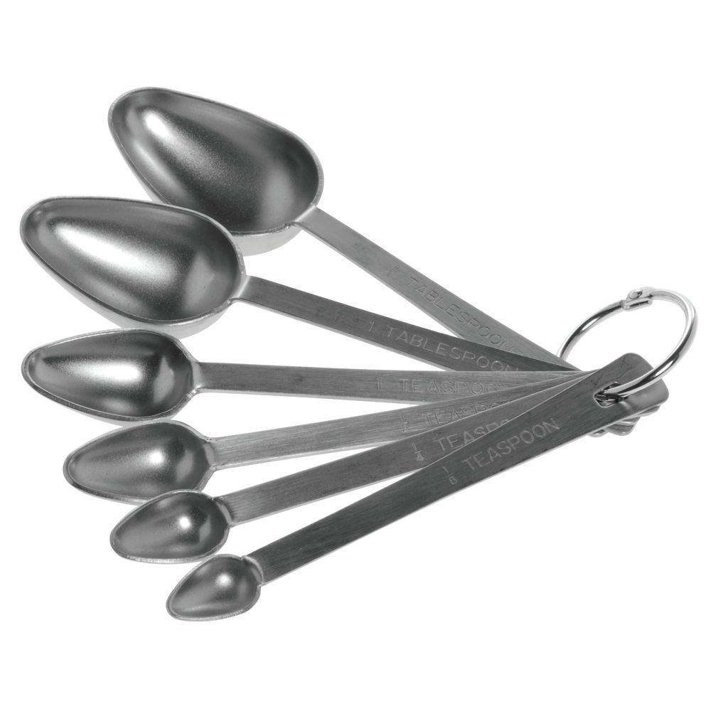 Vollrath Stainless Steel Four Piece English Metric Measuring Spoon Set
