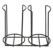HUBERT® Basic Collection Wire Two Cup/Lid Holder - Black