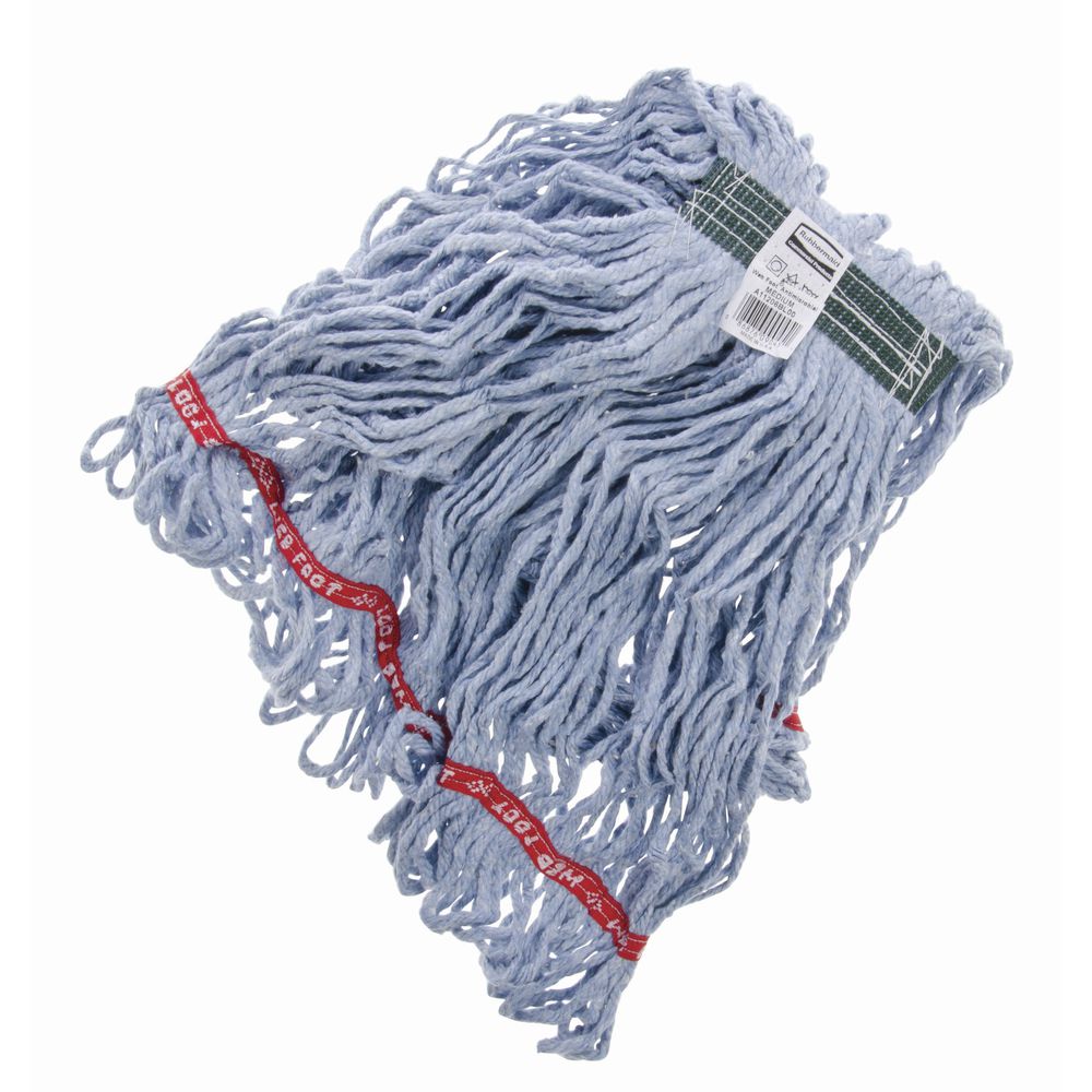 Rubbermaid 12 oz Blue Web Foot® Mop Head With 1"W Head Band