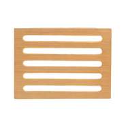 Expressly HUBERT® Horizontal Slotted Natural Oak Wood Riser - 15"L x 11 ...