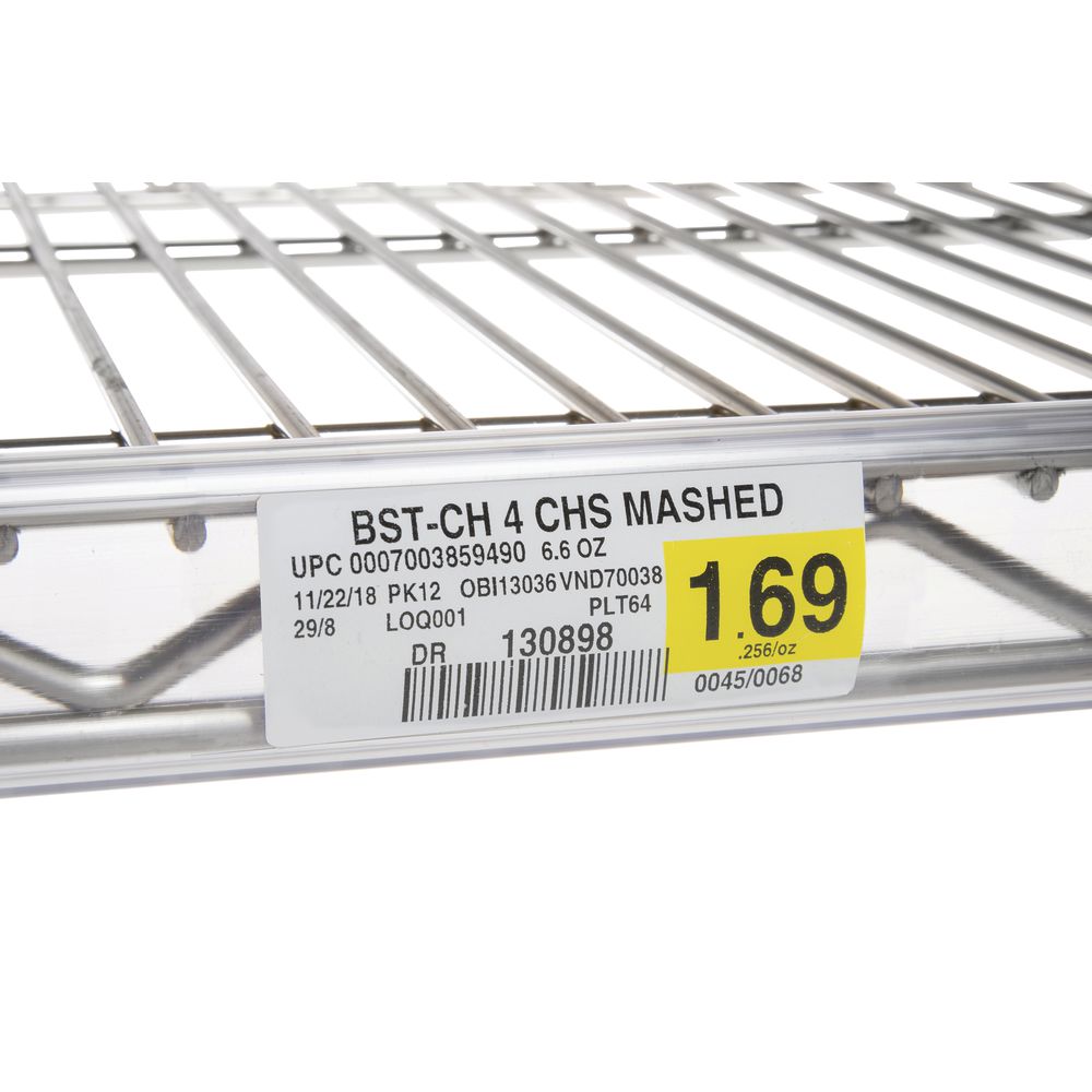 Kost Klip Clear open Face C-Channel Data Strip For Wire Shelving - 47 5 ...