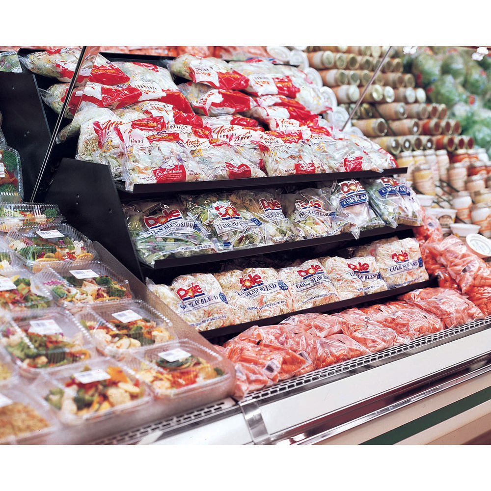 Expressly HUBERT® 2-Position Black ABS Angled Produce Case Organizer ...