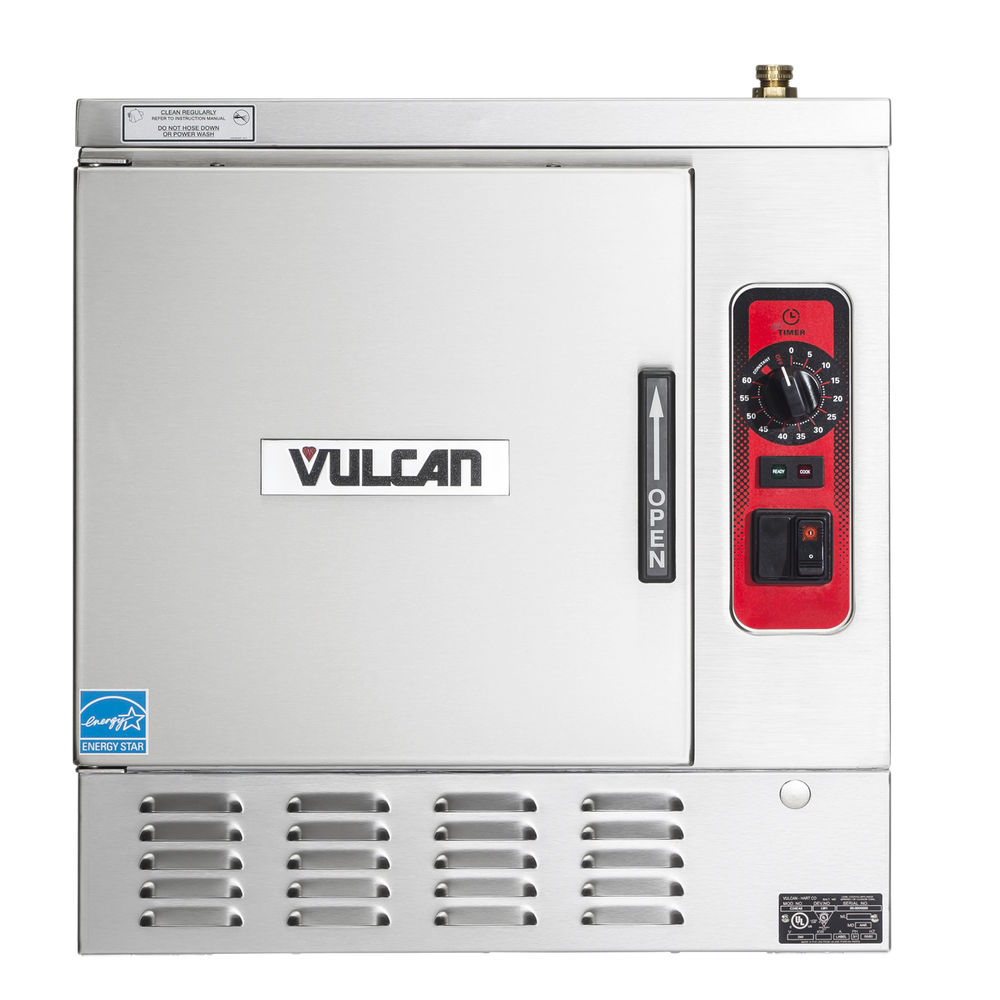 Vulcan C24EA3-LWE 3 Pan Electric Counter Convection Steamer - 24"L x 33 ...