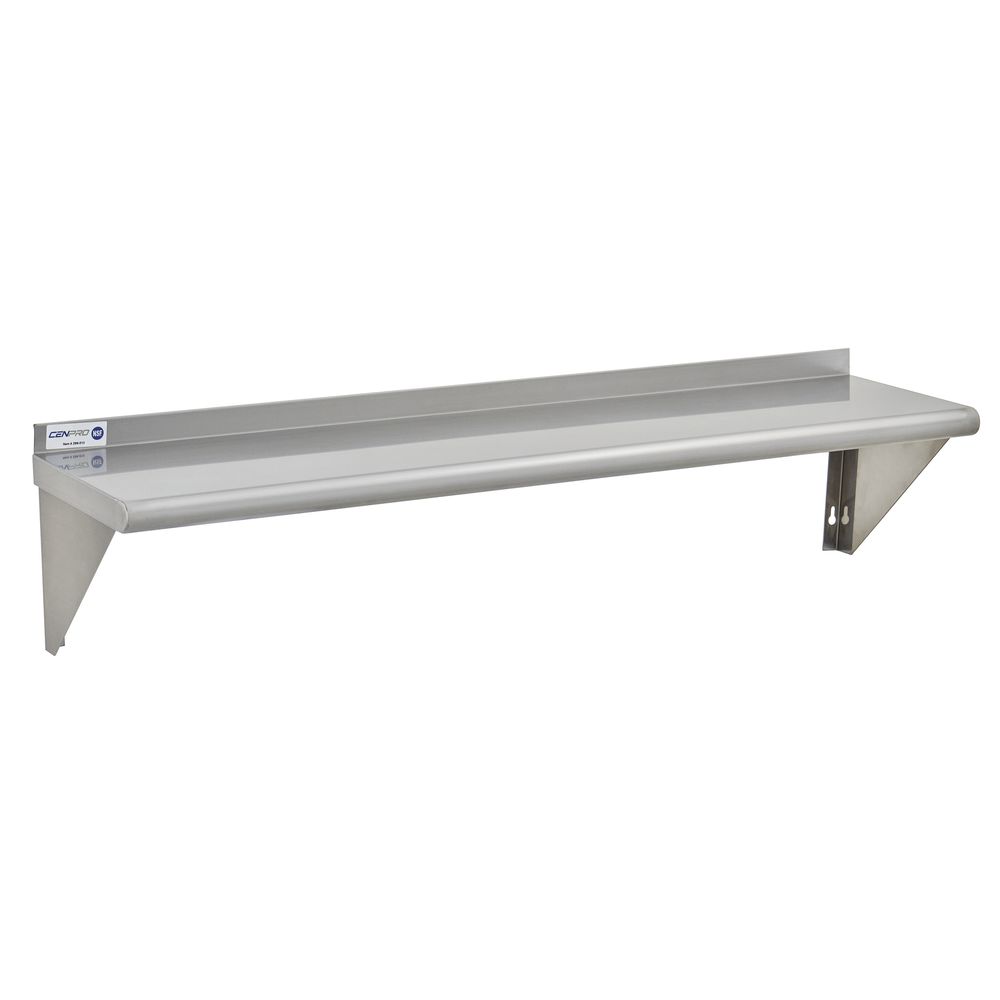 CenPro 29N-013 Solid Stainless Steel Wall Shelf - 48"W x 12"D x 13"H