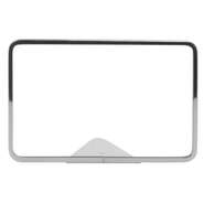 Chrome Metal Horizontal Sign Frame With Triangular Wedge Base - 11"L x 7"H