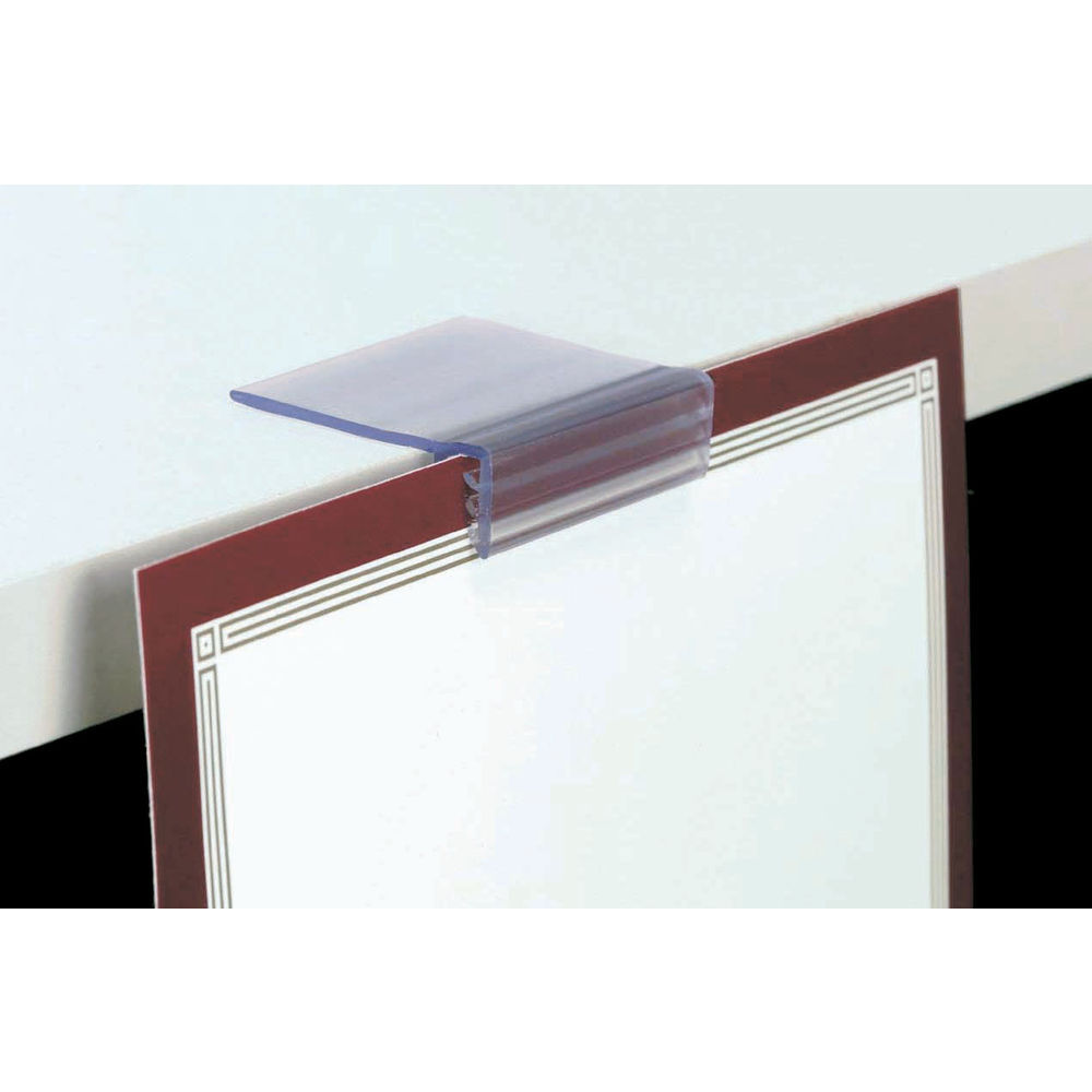 SuperGrip® C-Channel Wood Shelf Label Holder