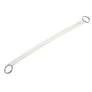 Clear Coil Tether With Metal Rings- 12"L