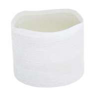 White Ceramic Delphi Pot - 4 7/10"Dia x 4"H