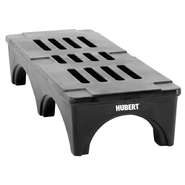 HUBERT® Black Plastic Dunnage Rack - 30"L x 22"W x 12"H