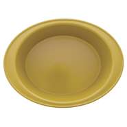 Expressly Hubert® Oval Mustard Yellow Plastic Baker - 12 3/8"L x 9 1/2 ...