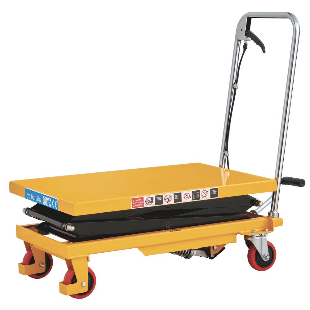 HUBERT®Hydraulic Lift Cart - 27 3/5"L x 17 7/10"W x 49 3/5"H