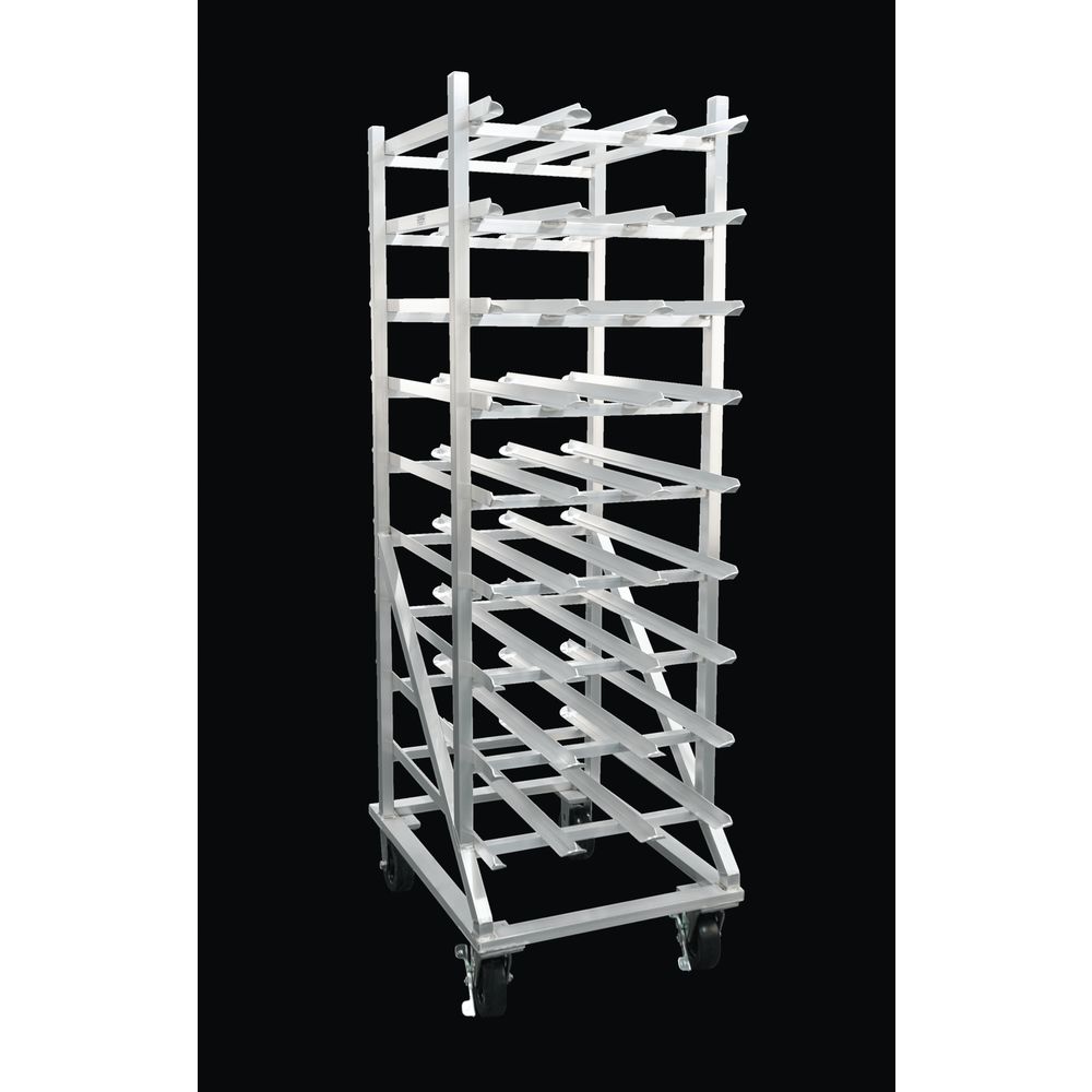 New Age Aluminum Stationary Can Flow Rack - 25 1/4"L x 35"W x 71"H