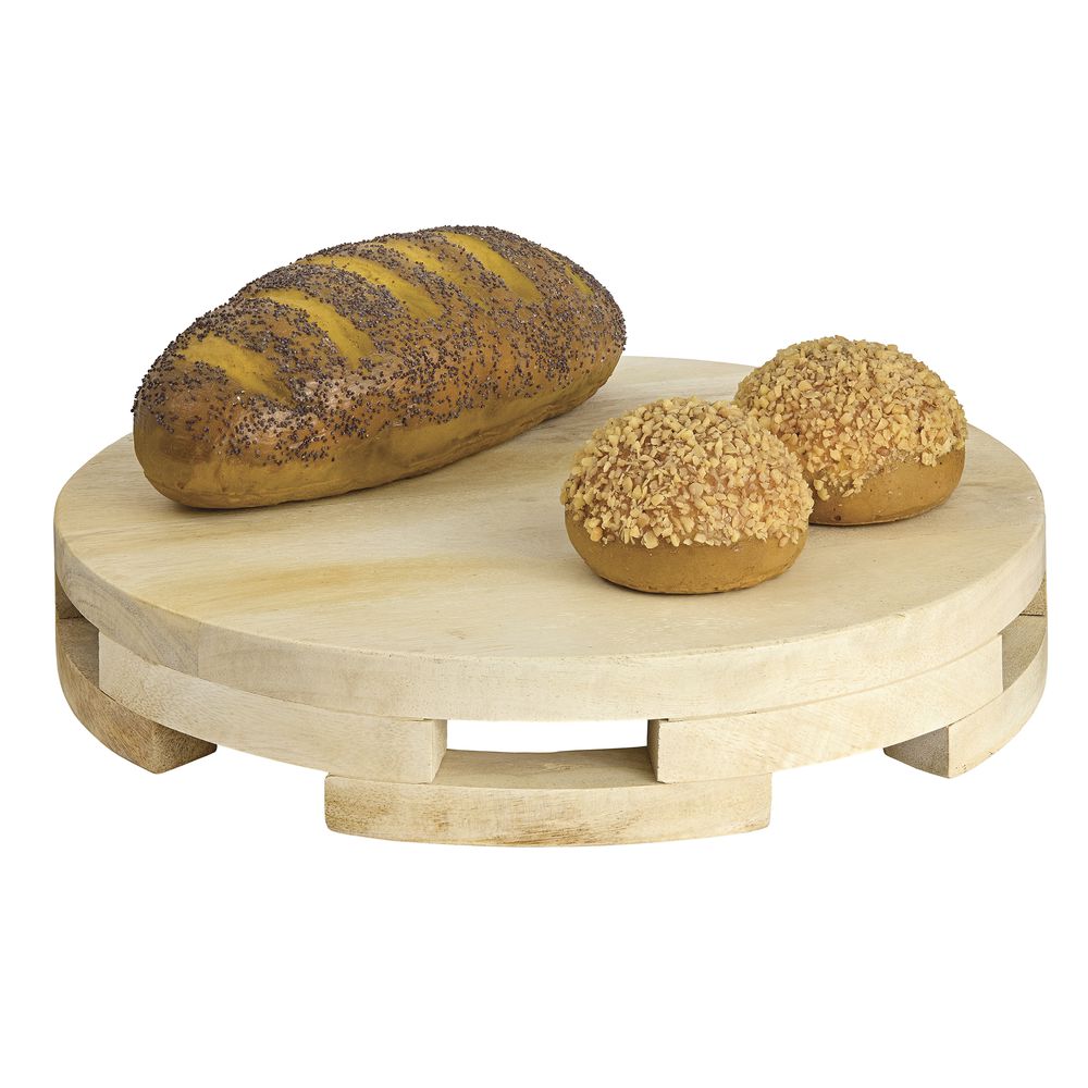 HUBERT® Rift Blonde Mango Wood Riser - 12"L x 12"W x 2"H
