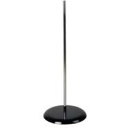 Take-A-Number Black/Chrome Metal Ticket Dispenser Floor Stand - 51"H