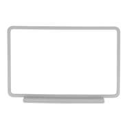Gloss White Metal Horizontal Sign Frame With Magnetic Base - 11"L x 7"H