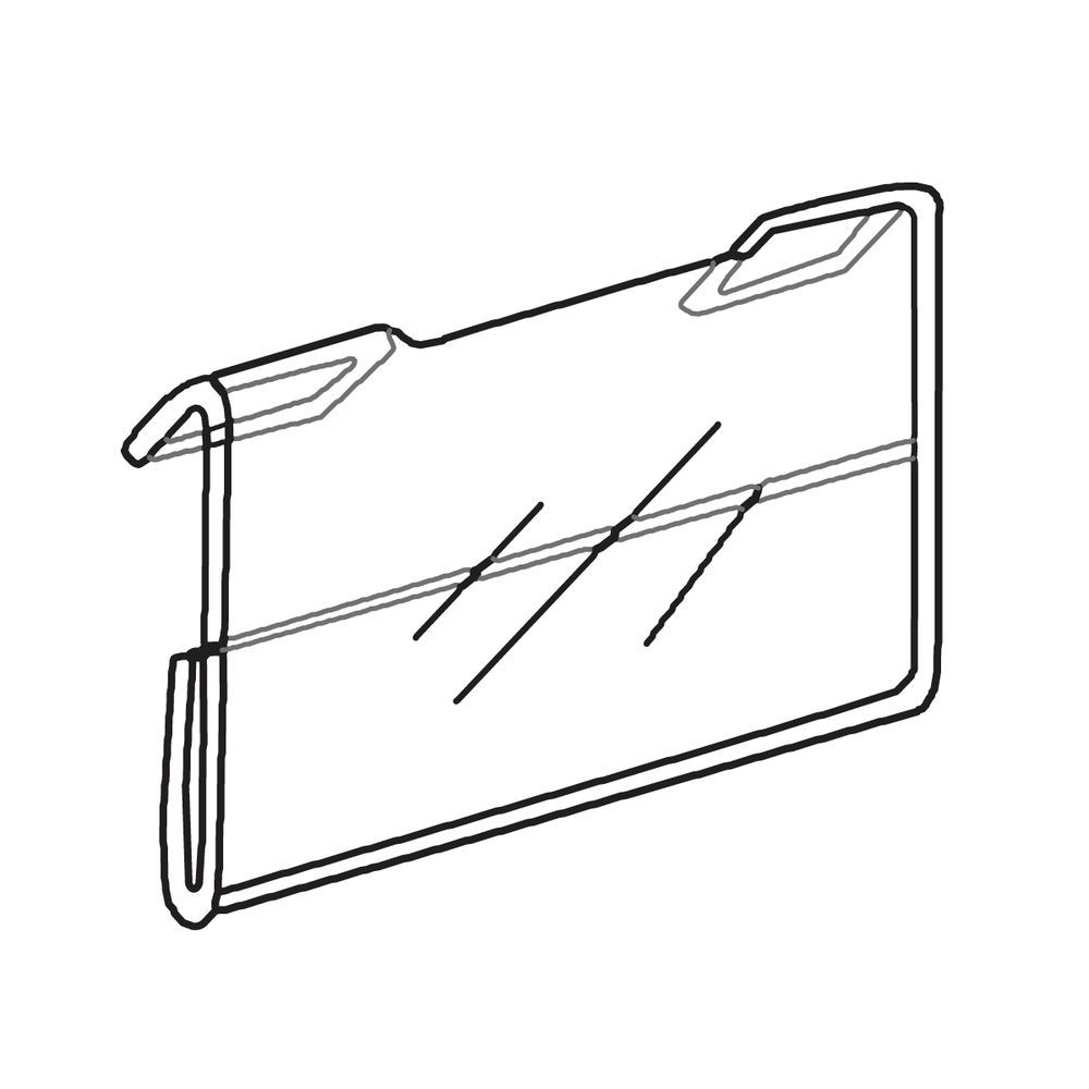 11 X 8 1 2 Horizontal Slatwall Sign Holder